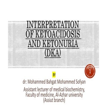 Interpretation of ketoacidosis (dka) part 2 | PPT