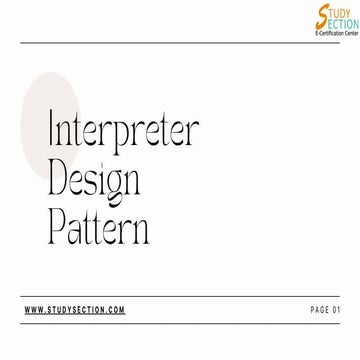 Explained: Interpreter Design Pattern and its Components | PDF