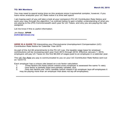 Interpreting your Pennsylvania unemployment compensation (UC ...