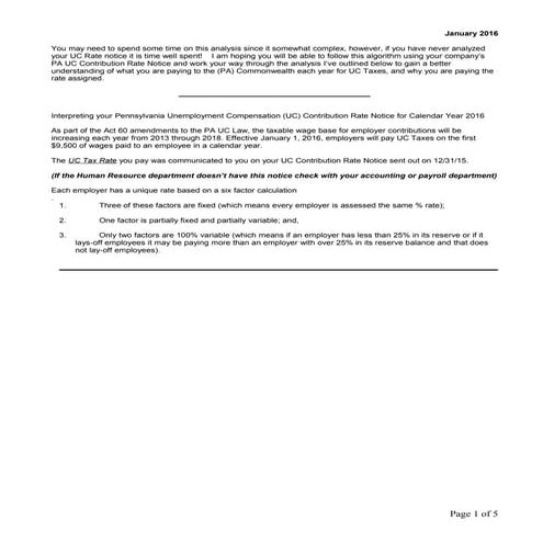 Interpreting your pennsylvania unemployment compensation (uc ...