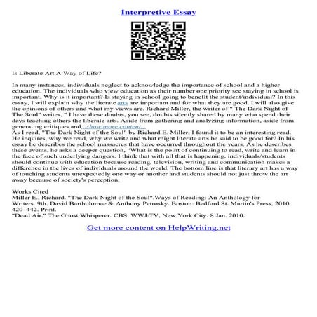 Interpretive Essay Format | PDF