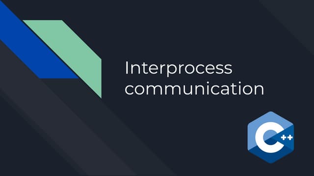Interprocess Communication With Cpdf Operating Systems Computer