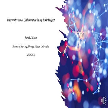 Interprofessional collaboration in my dnp project presentation | PPTX