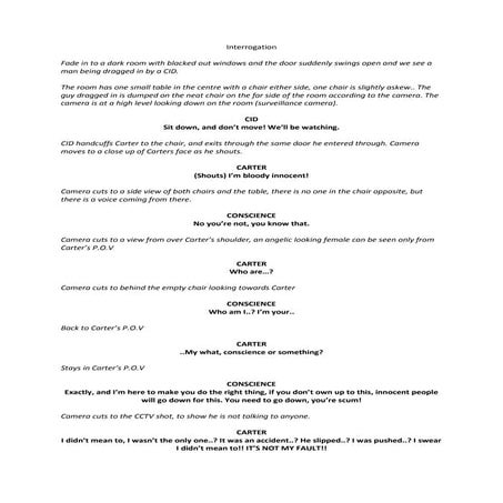 Interrogation script | PDF