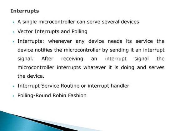 Interrupt Programming With 8051 Microcontroller Ppt Operating Systems Computer Software