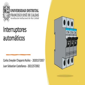 Presentación Interruptores Automáticos y protecciones | PDF