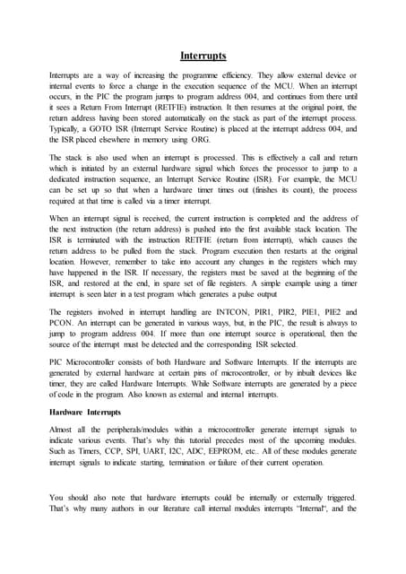 Interrupts and types of interrupts | PPT