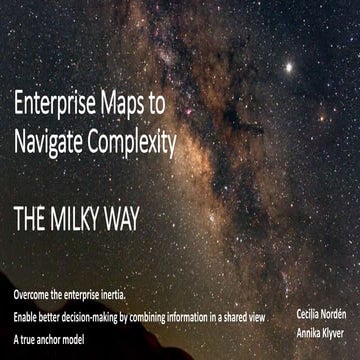 Intersection18: Enterprise Maps to Navigate Complexity - Annika Klyver and Cecilia Nordén | PPTX