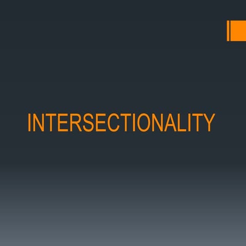 INTERSECTIONALITY.pptx | Debated Sensitive Social Issues | Sensitive Topics