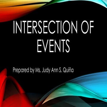 GRADE 9 MATHEMATICS Intersection of Events | PPT