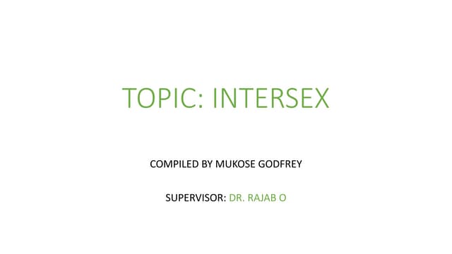 Hermaphroditism | PPTX