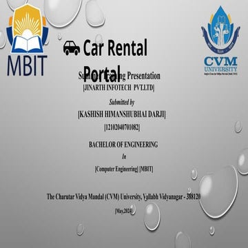 car rental project using php and having great content | PPTX