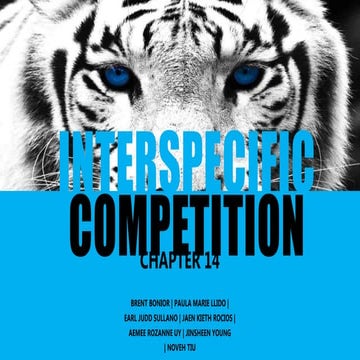 Ecology: Interspecific Competition | PPTX