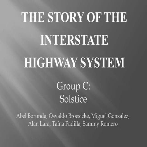 Interstate Highway | PPTX