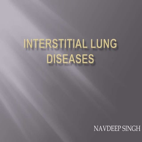 Interstitial lung diseases- HRCT | PPTX
