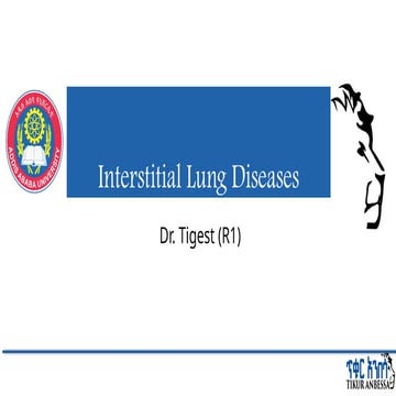 Interstitial lung disease (ILD) ppt slideshare | PPTX