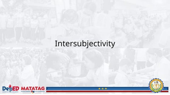 Intersubjectivity | PPTX | Law