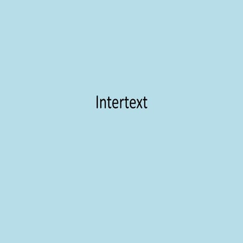 Intertext | PPT