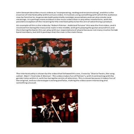 Intertextuality in music video | PPTX