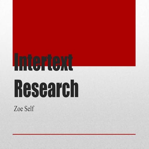 Intertext research | PPT