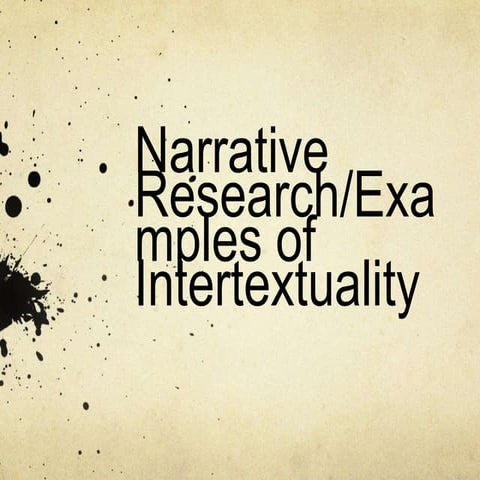 Intertextuality | PPT
