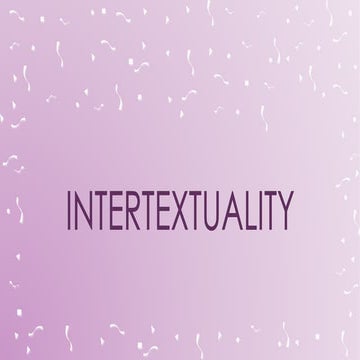 Intertextuality | PPT