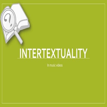 Intertextuality | PPT