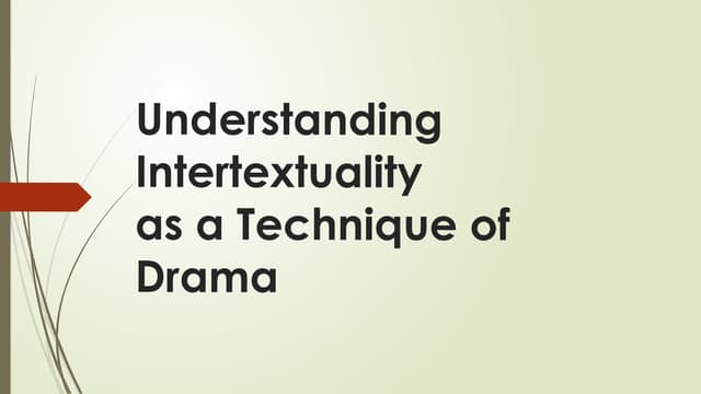 Intertextuality | PPTX