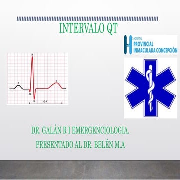 INTERVALO QT.pptx | Heart and Cardiovascular Diseases | Diseases and ...