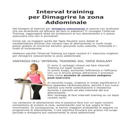 Interval training | PDF