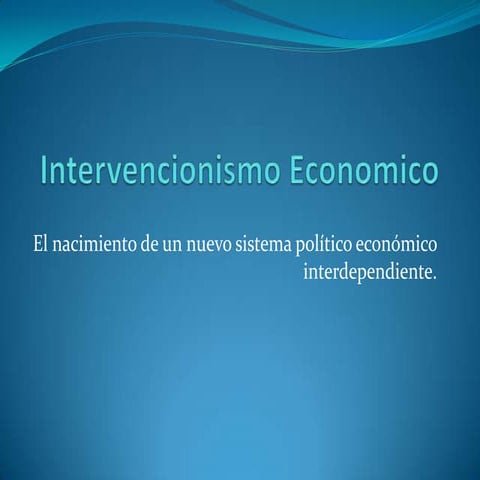 Intervencionismo economico | PDF