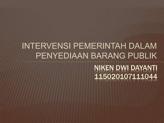 2 teori barang swasta | PPT