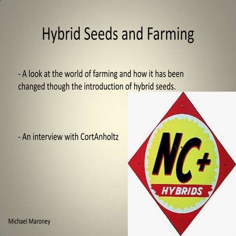 Hybrid Seeds in Farming | PPTX