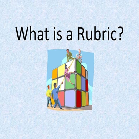 Rubric | PPT