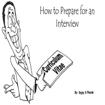 How to prepare for a job interview | PPTX