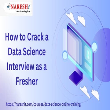 How to Crack a Data Science Interview as a Fresher | PDF