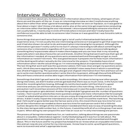 Interview conclusion | DOCX