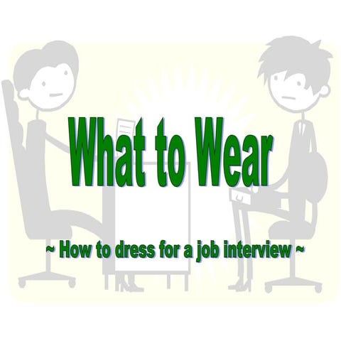 Interview dresss code | PPT
