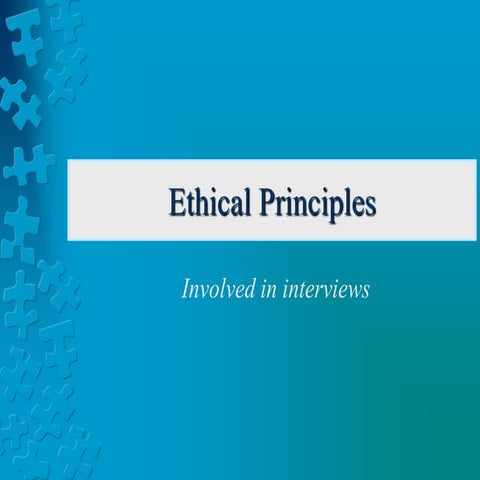 Interview ethics | PPTX