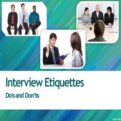 Interview Body Language and Etiquette Tips | PPT