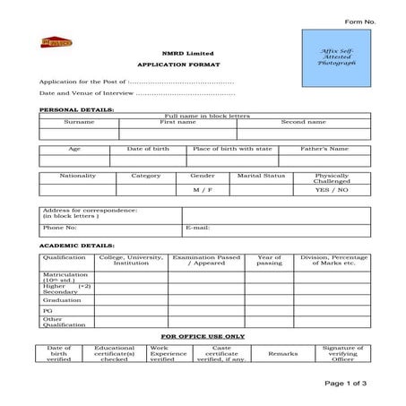 Interview form 101 | PDF