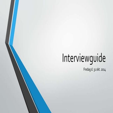 Interviewguide | PPTX