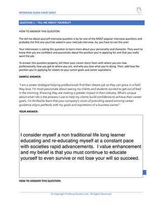 Collection of job interview questions and the answers | PDF