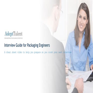 Interview Guide for Packaging Engineers- Cheat Sheet | PPTX