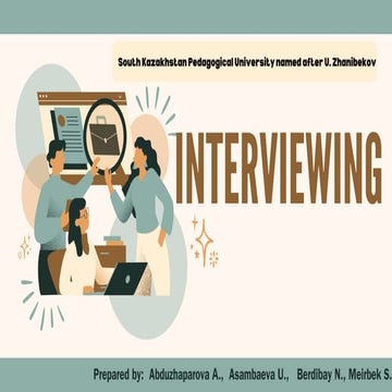 interviewing PLAN: Interview issues and types Isssues and Complexities ...