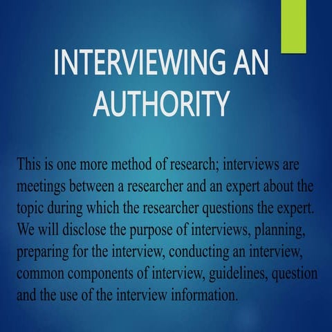 Interviewing an authority.ppt