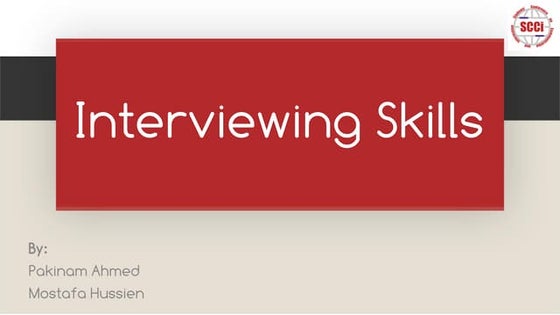 Interviews for students | PPT