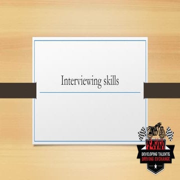 Interviewing skills | PPT