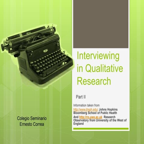 Interviewing Skills Part II | PPTX