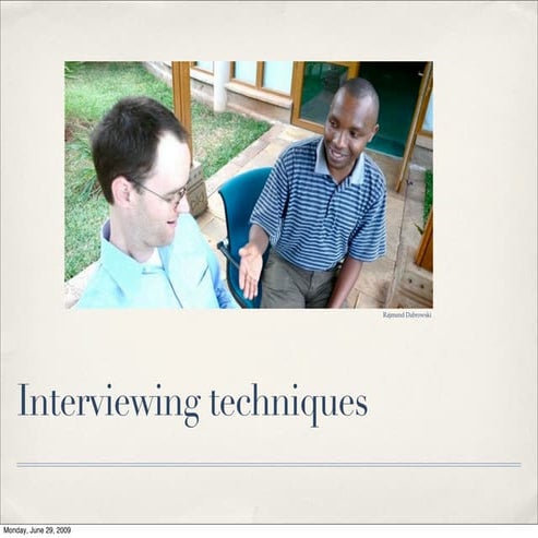Journalism Interviewing | PPT